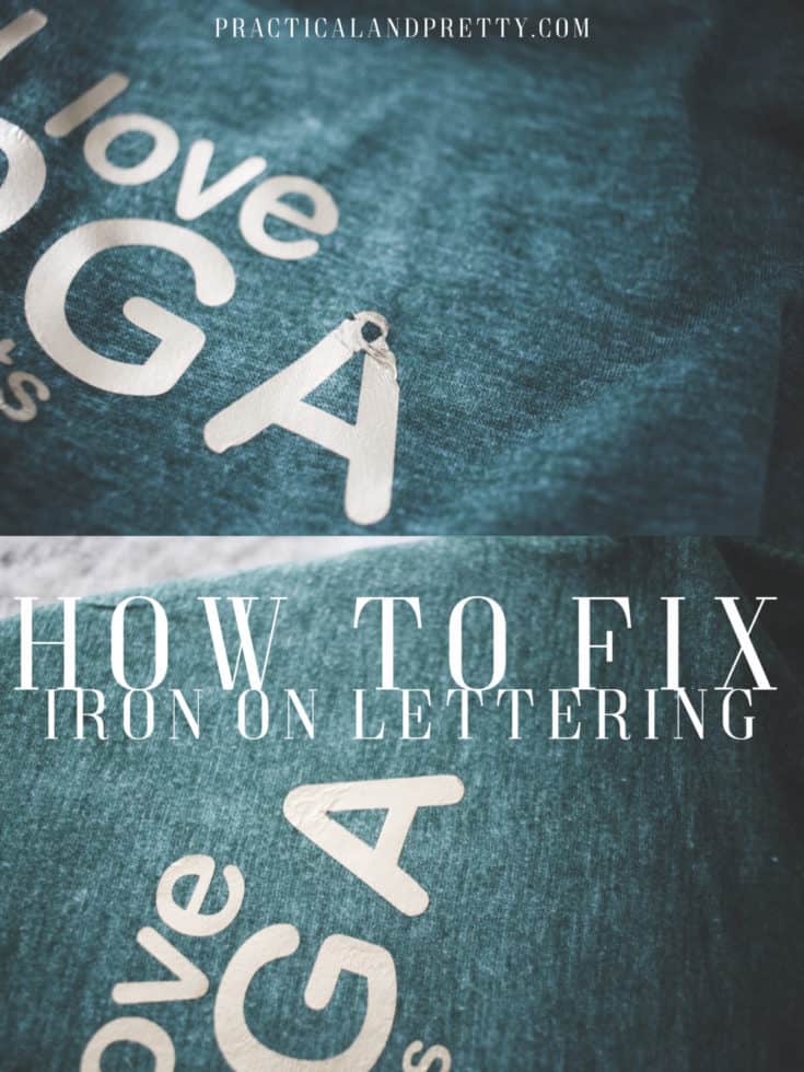 How to Fix Iron On Letters - PRACTICAL & PRETTY
