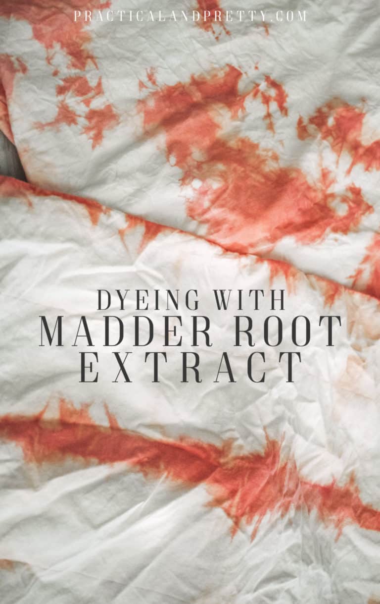 How to Dye with Madder Root Extract - PRACTICAL & PRETTY