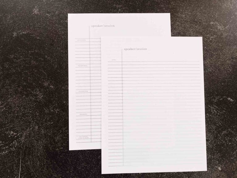 Free General Conference Notebook - PRACTICAL & PRETTY