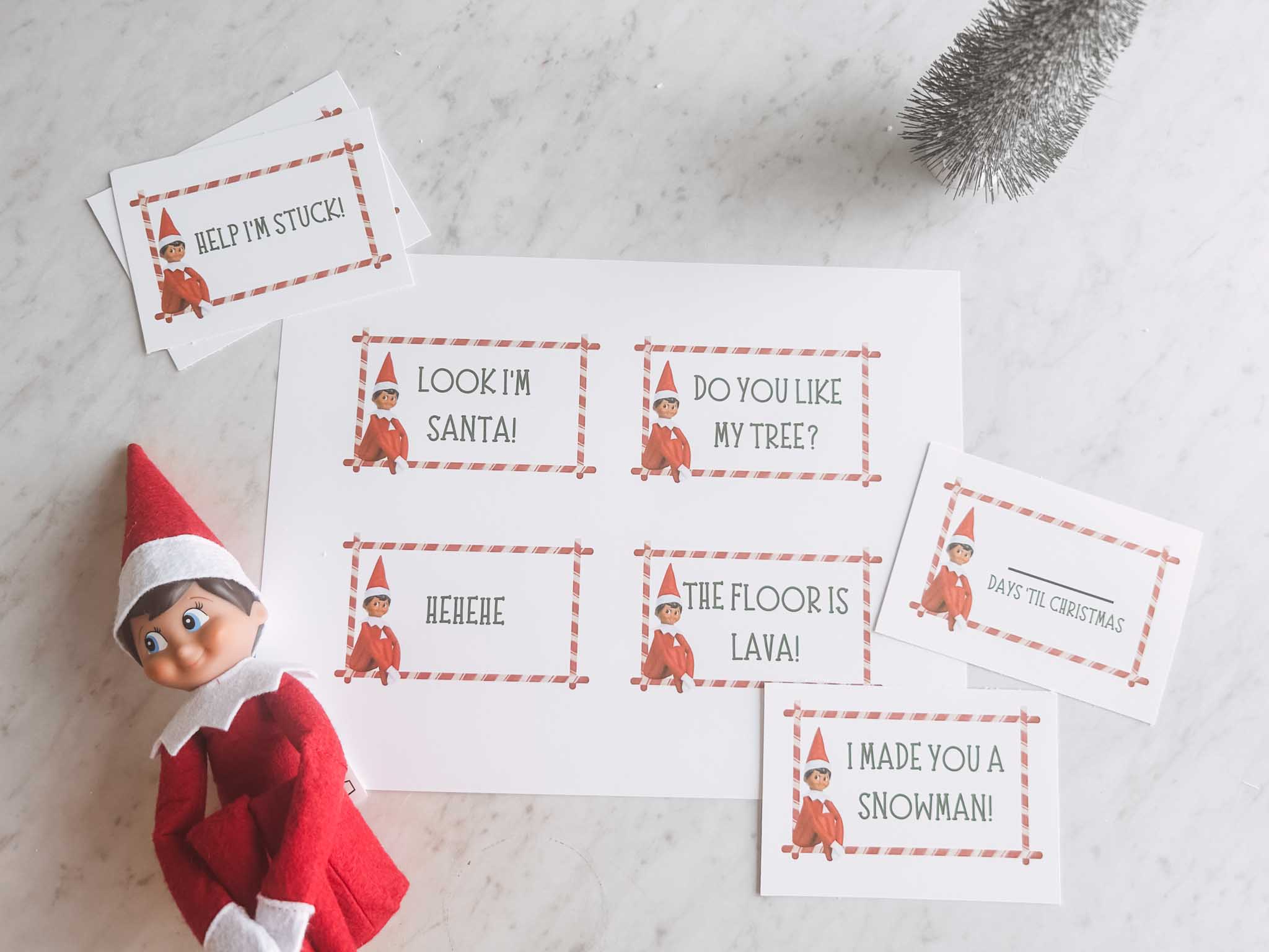 7+ Free Editable Elf on the Shelf Letters and Notes Template ...