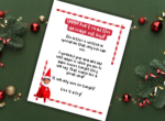 Secret Elf Message Free Printable For Kid's Eyes Only - PRACTICAL & PRETTY