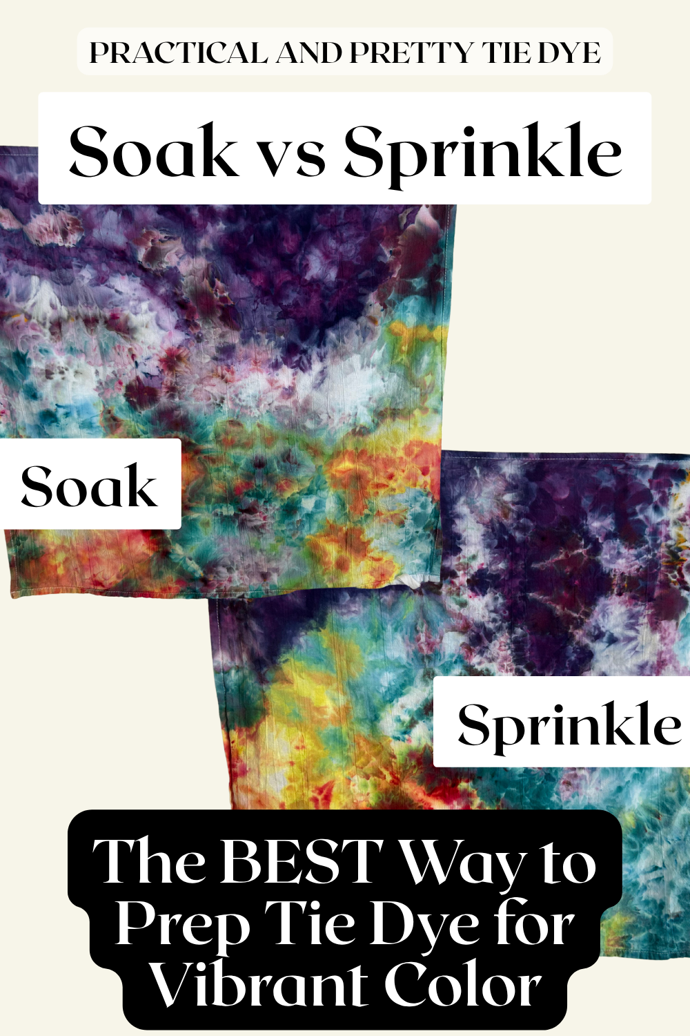 How to Prep Fabric for Tie Dye: Soda Ash Soaking vs Sprinkling ...