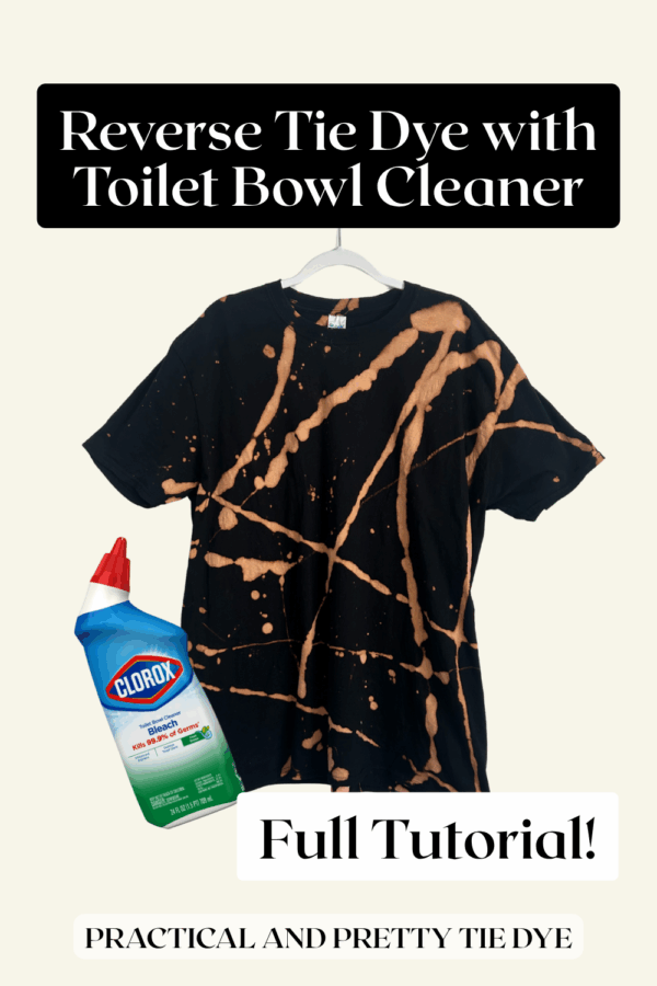 How to Reverse Tie Dye a Shirt with Toilet Bowl Cleaner - PRACTICAL ...