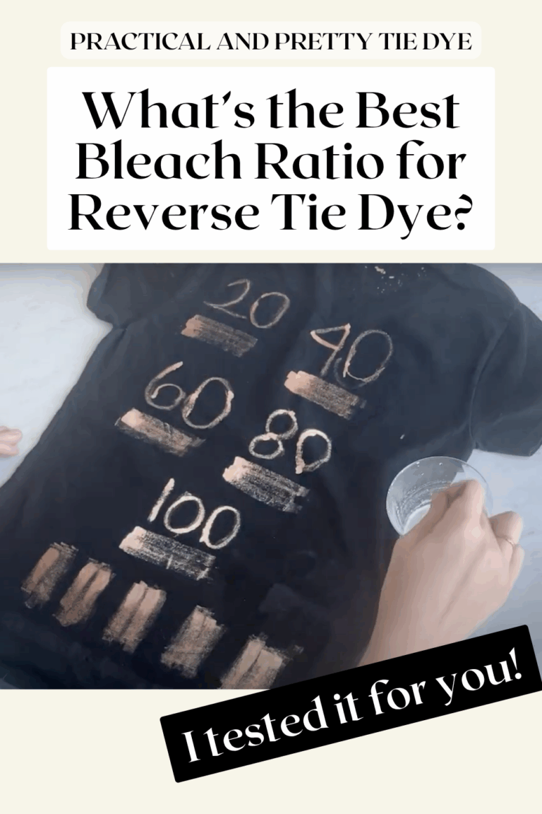 What’s the Best Bleach Ratio for Reverse Tie Dye? - PRACTICAL & PRETTY