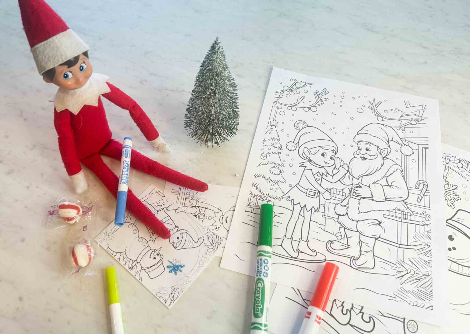 10 Free Elf on the Shelf Coloring Pages (Plus Mini Printables for Your ...