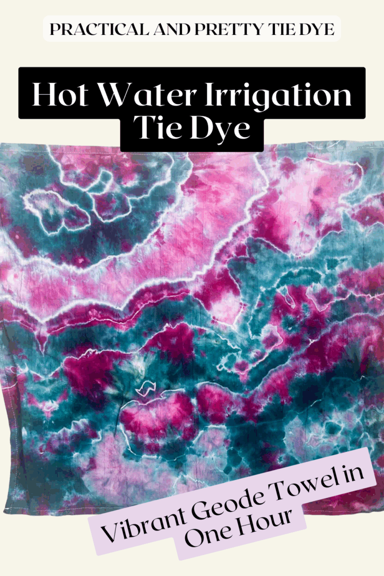 How to Do Hot Water Irrigation Tie Dye (1-Hour Method) — Geode Reveal ...