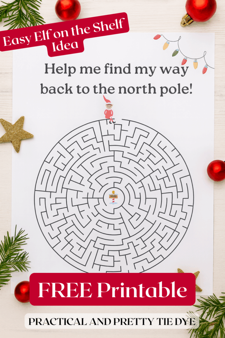 Elf on the Shelf Free Printable Maze (Fun Christmas Activity for Kids ...