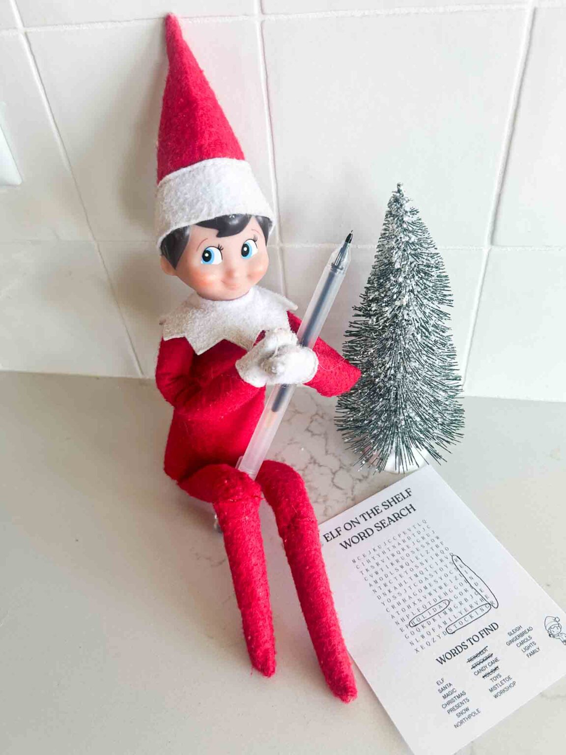 Elf on the Shelf Word Search (Free Printable Activity!) - PRACTICAL ...