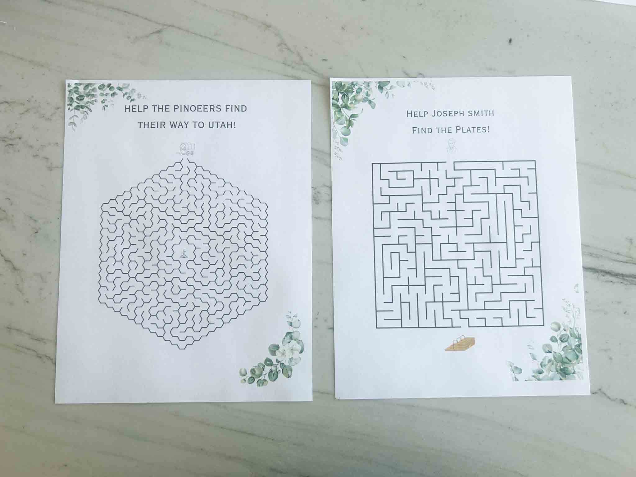 Free General Conference Printable Maze Pack (LDS Activity) - PRACTICAL ...
